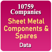List of Sheet Metal Components & Spares Manufacturers India