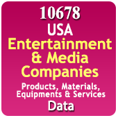 USA Entertainment and Media Companies Database List